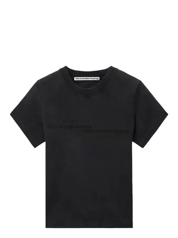Alexander Wang Mirrored Logo T-shirt - Black