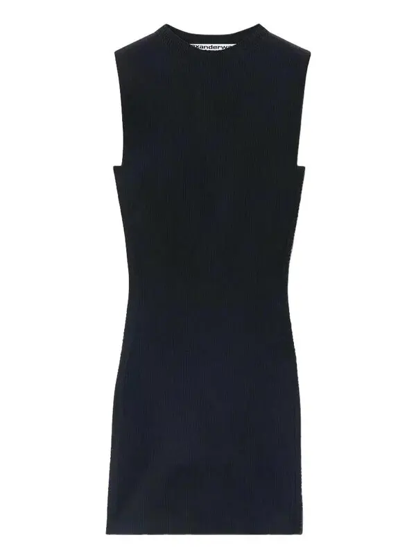 Alexander Wang Rib-knit Mini Dress - Black
