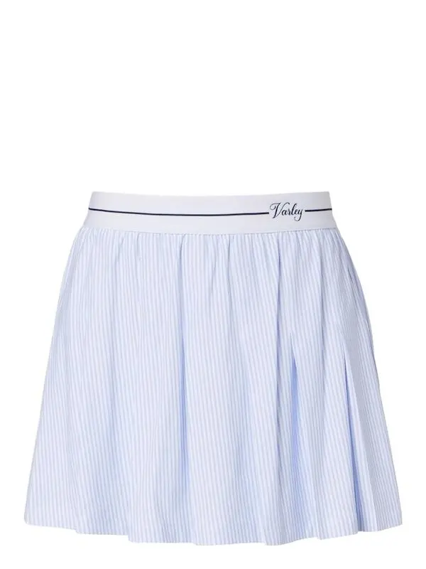 Varley Toyah Striped Tennis Skirt - Blue