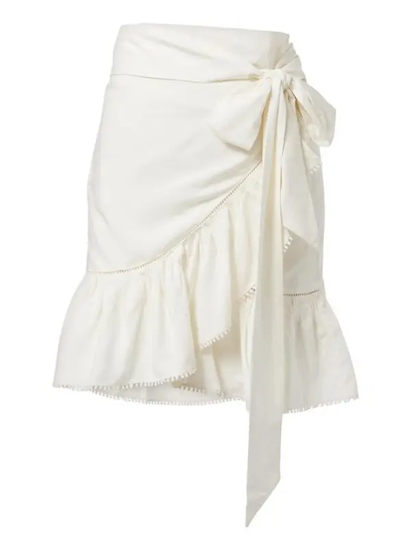 MARANT ETOILE Wrap Skirt - White