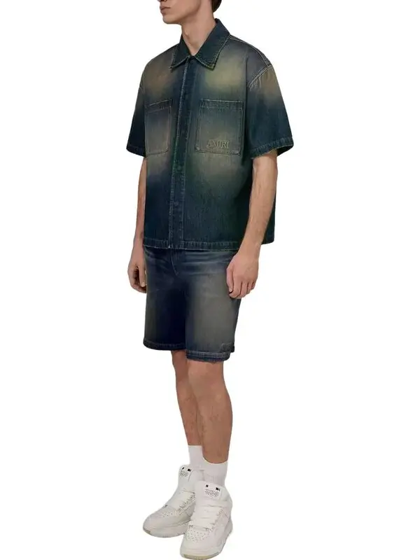 Amiri Drawstring Denim Shorts - Aged Indigo