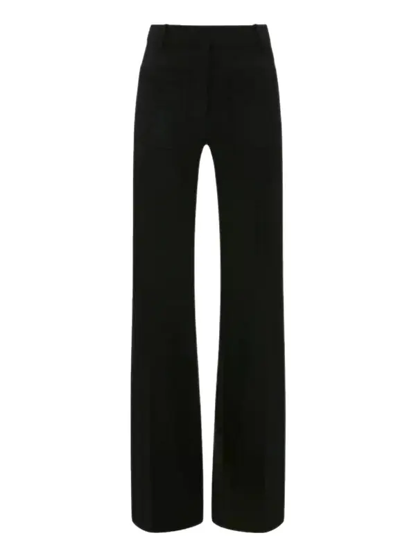Victoria Beckham Alina Patch-pocket Trousers - Black