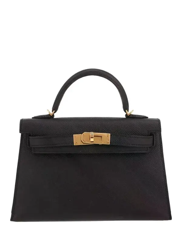Hermès Kelly 20 Leather Handbag - Black