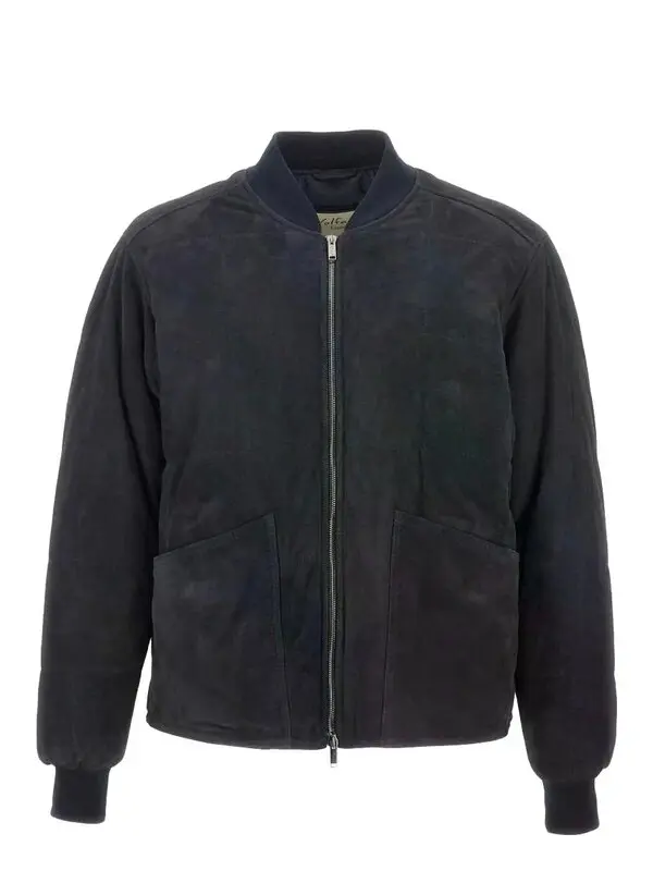 VOLFAGLI FIRENZE Pitti Suede Leather Jacket - Blue