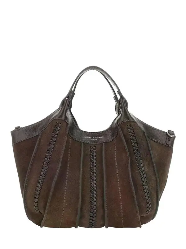 GIANNI CHIARINI Dua Woven-leather Tote Bag - Brown