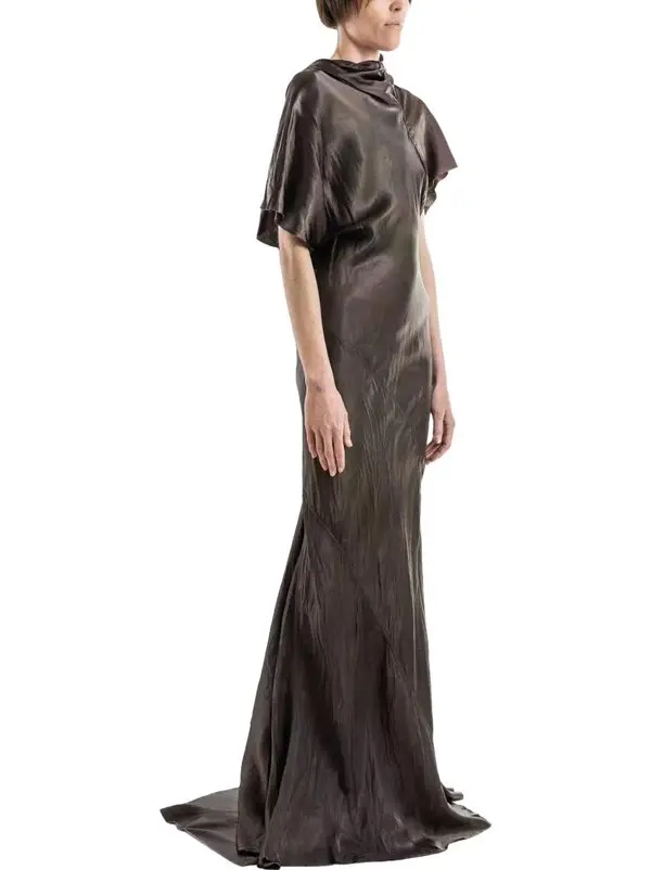 Rick Owens Draped Gown - Brown