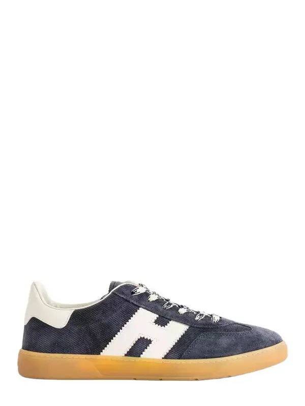 Hogan Lace-up Sneakers With Side Logo - Blue