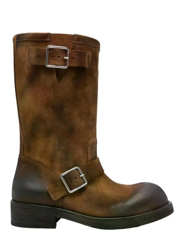 ANN DEMEULEMEESTER Sarith Engineer Boots - Brown