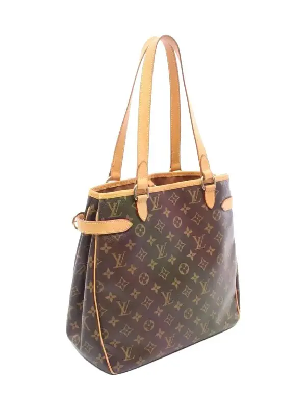 LOUIS VUITTON Monogram Vertical Batignolles Tote Bag - Brown