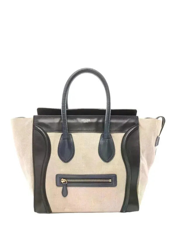 Celine 2000s Mini Luggage Shopper Tote Bag - Neutrals