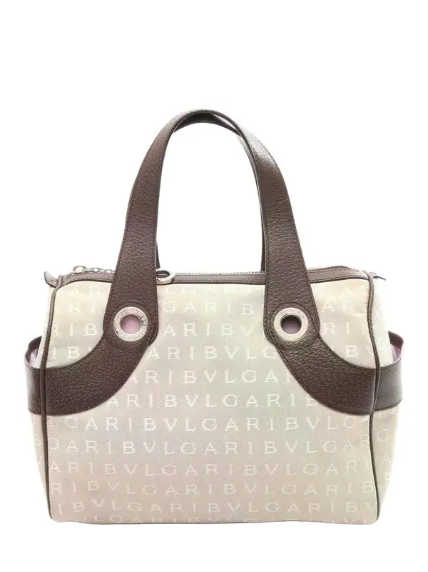 BVLGARI 2000s Logomania Handbag - Neutrals
