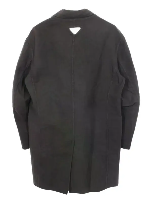 Prada Single-breasted Cotton Coat - Brown
