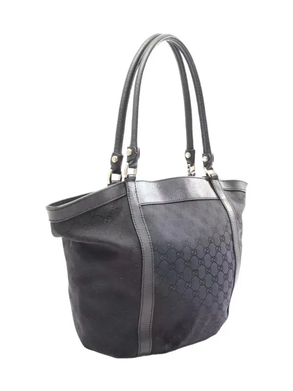Gucci Abby Gg Canvas Tote Bag - Black