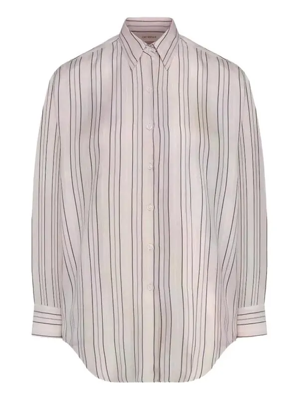 UMIT BENAN Marghe Vertical-stripe Shirt - Pink