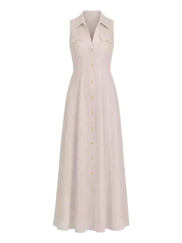 Alice + Olivia Kendall Linen Maxi Dress - Neutrals