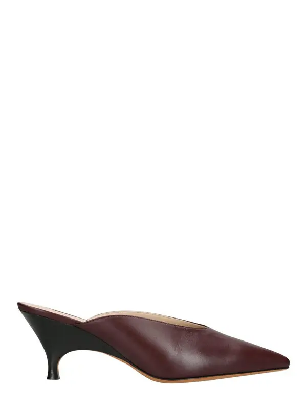 Le Monde Beryl Petra Mules 65 - Burgundy