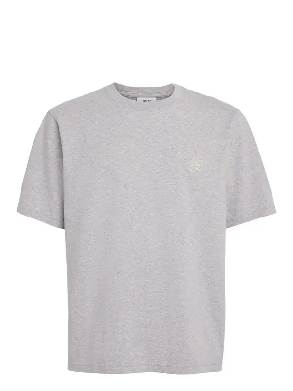 NN.07 Organic Cotton Jett Logo T-shirt - Grey