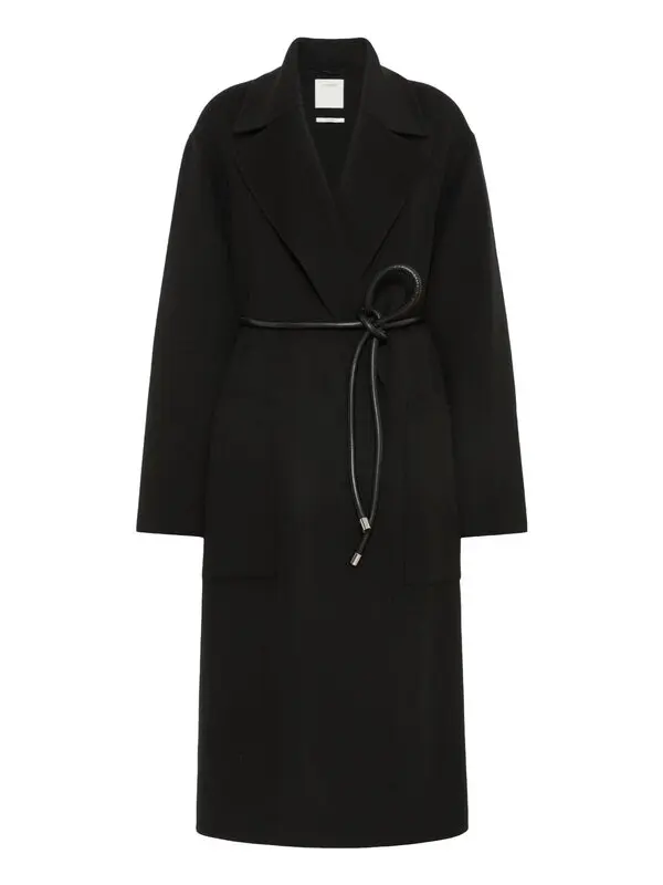 Max Mara Oversized Wool Coat - Black