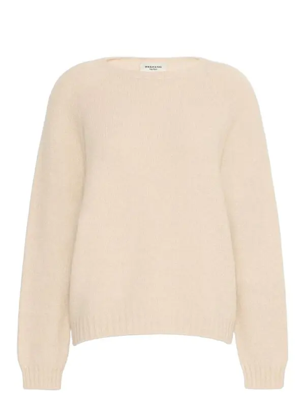 Max Mara Alpaca And Cotton Crew Neck Sweater - Sand