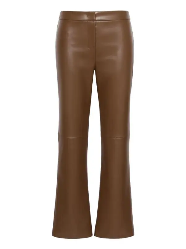 Max Mara Slim-fit Coated Jersey Trousers - Brown