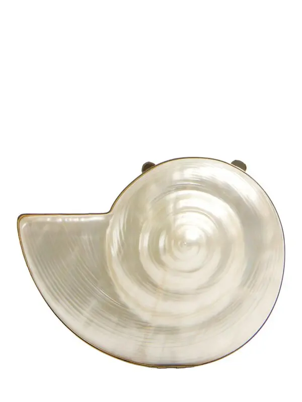 Simkhai Marion Shell Clutch - White