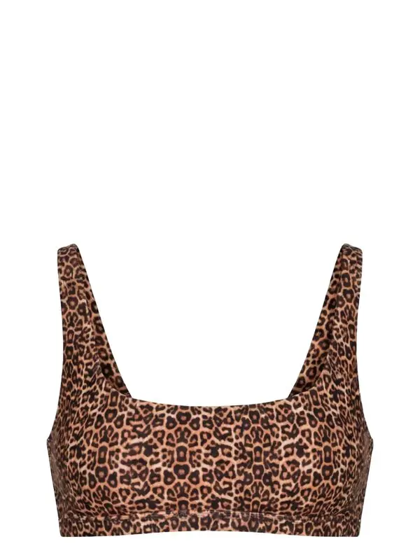 VERDELIMON Bliss Leopard Bikini Top - Brown