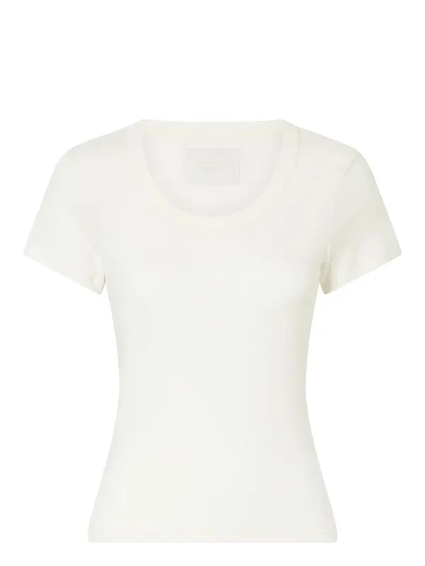 Citizens Of Humanity Maude Ribbed Jersey T-shirt - Neutrals