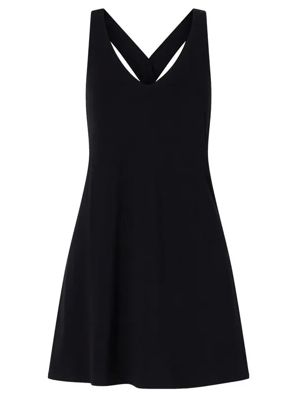Veronica De Piante Victoria Stretch Jersey Mini Dress - Black