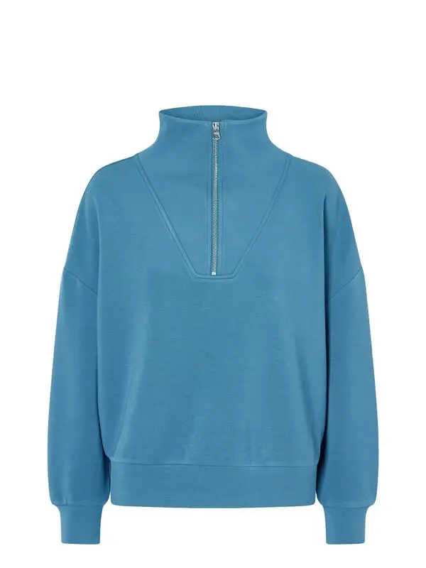 Varley Hawley Doublesoft Jersey Sweatshirt - Blue
