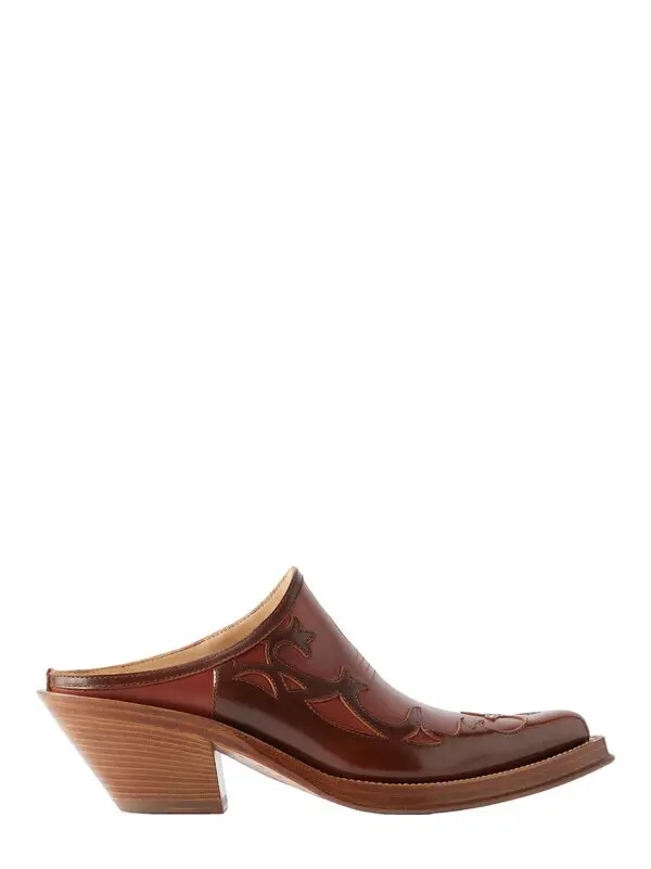 Gabriela Hearst Temperance Western Mules - Brown