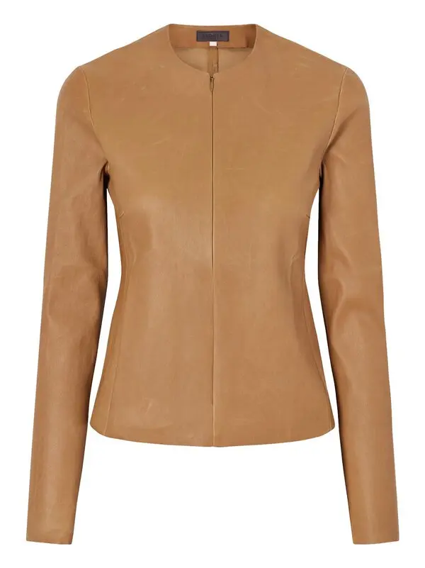 Stouls Imany Leather Top - Light Brown