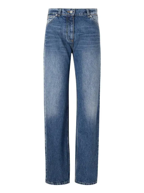 Magda Butrym High-rise Straight-leg Jeans - Blue