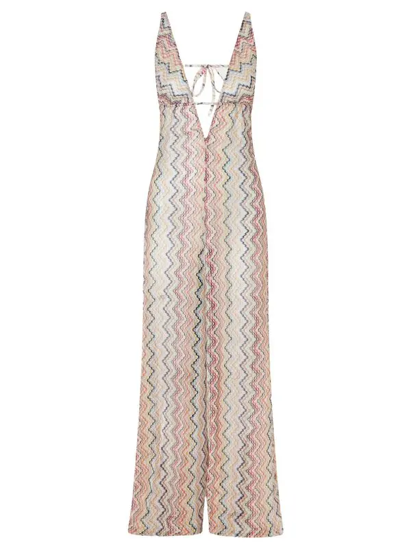Missoni Striped Metallic Crochet-knit Coverup - Multi