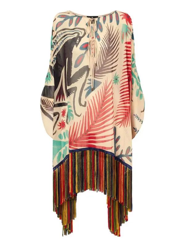 Etro Woven Fringe Mini Dress - Multi