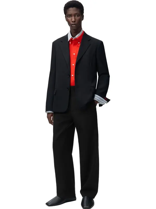 Loewe Tailored Wool Trousers - Black