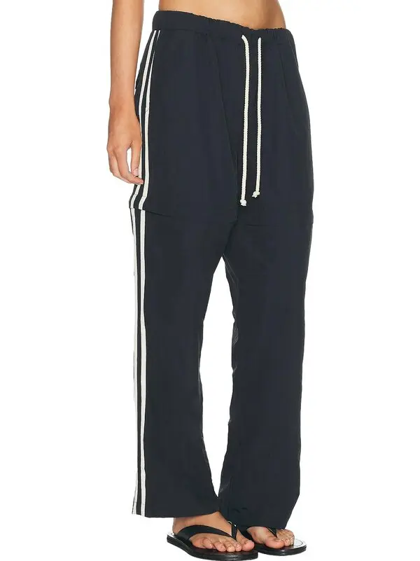 Donni. Nylon Zip Pant - Jet