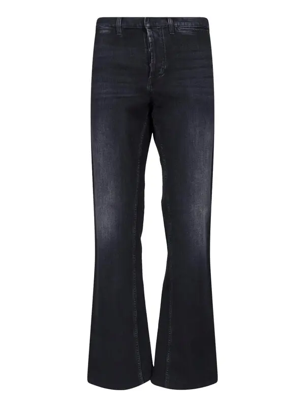 Gucci Flared Jeans 'web - Black