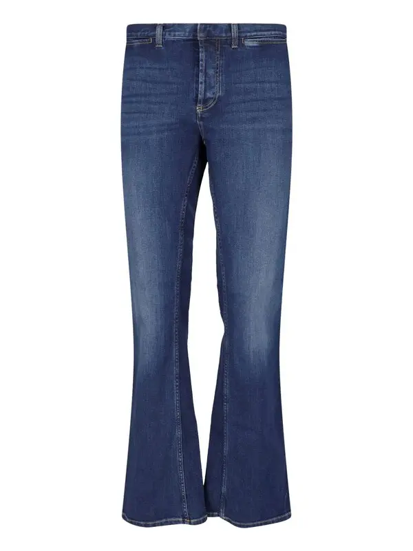 Gucci Flared Jeans 'web - Blue