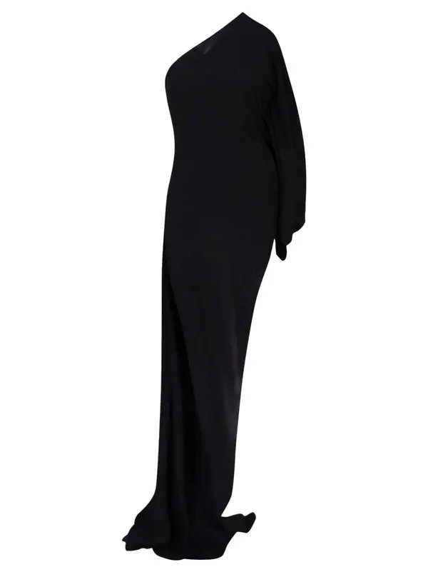 Gucci Asymmetrical Maxi Dress In Viscose Jersey - Black