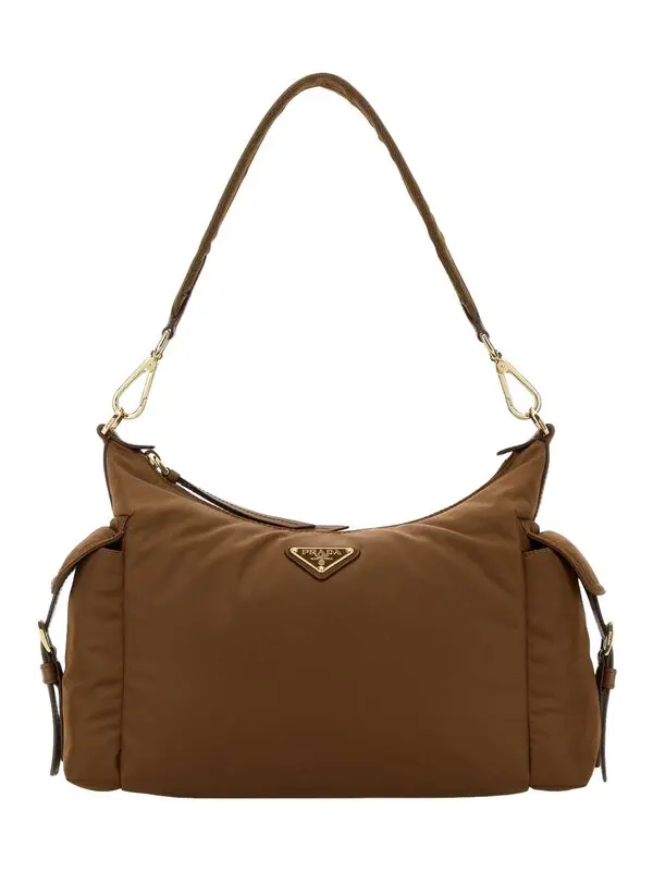 Prada Re-nylon Shoulder Bag - Brown