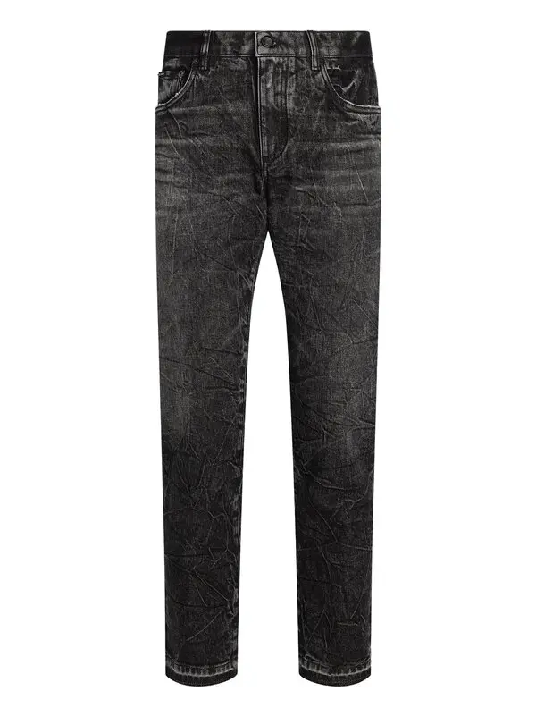 Dolce & Gabbana Slim Fit Denim Trousers - Multicolor
