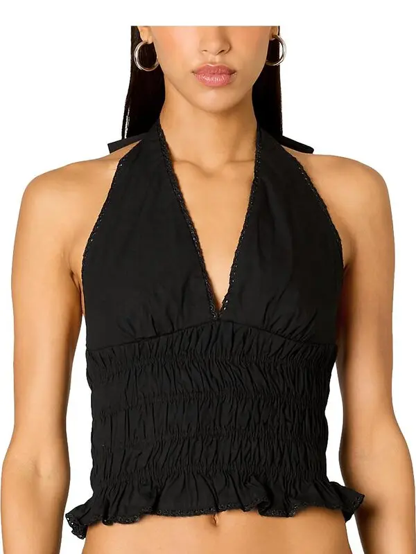 NIA Filippo Halter Top - Black