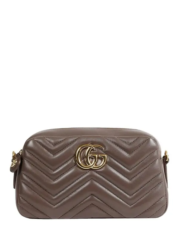 Gucci Gg Marmont Small Camera Bag - Brown