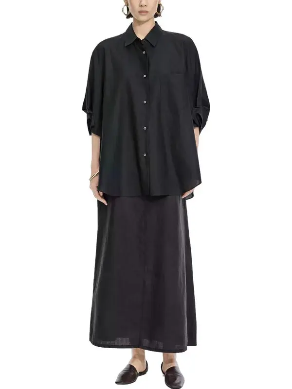 JNBY A-line Skirt With Rear Slit - Black