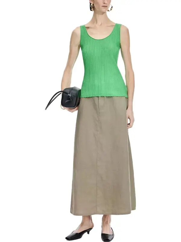 JNBY Ramie Midi Skirt - Neutrals