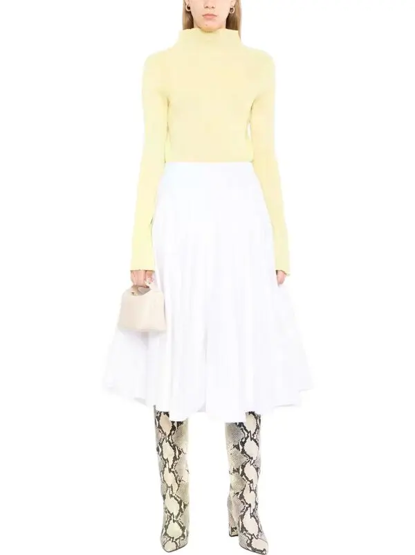 JNBY Draped Flared Skirt - White