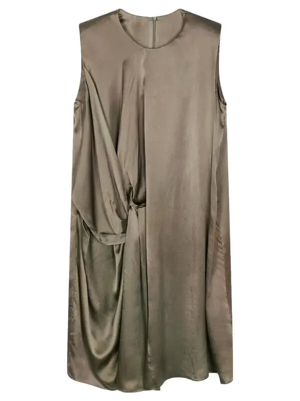 JNBY Matte Finish Twisted Dress - Brown