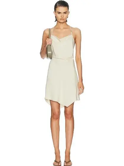 Helmut Lang Knot Slip Dress - Ivory