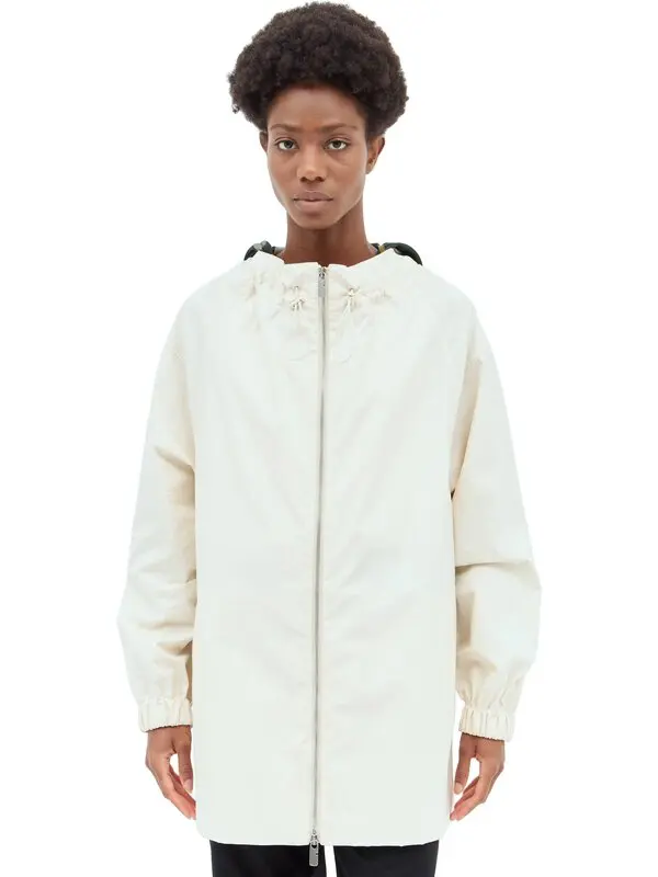 Burberry Check Hood Gabardine Parka - Multicolor