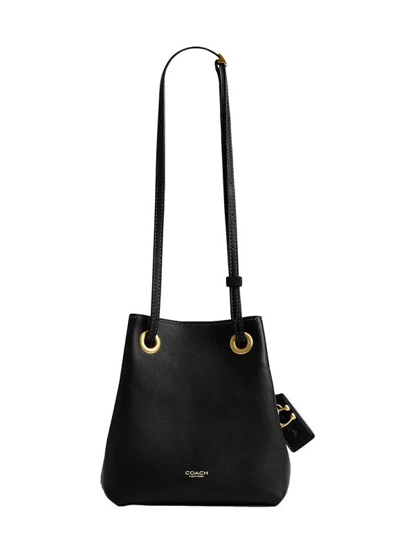 COACH Jade Drawstring Bag - Brass/black